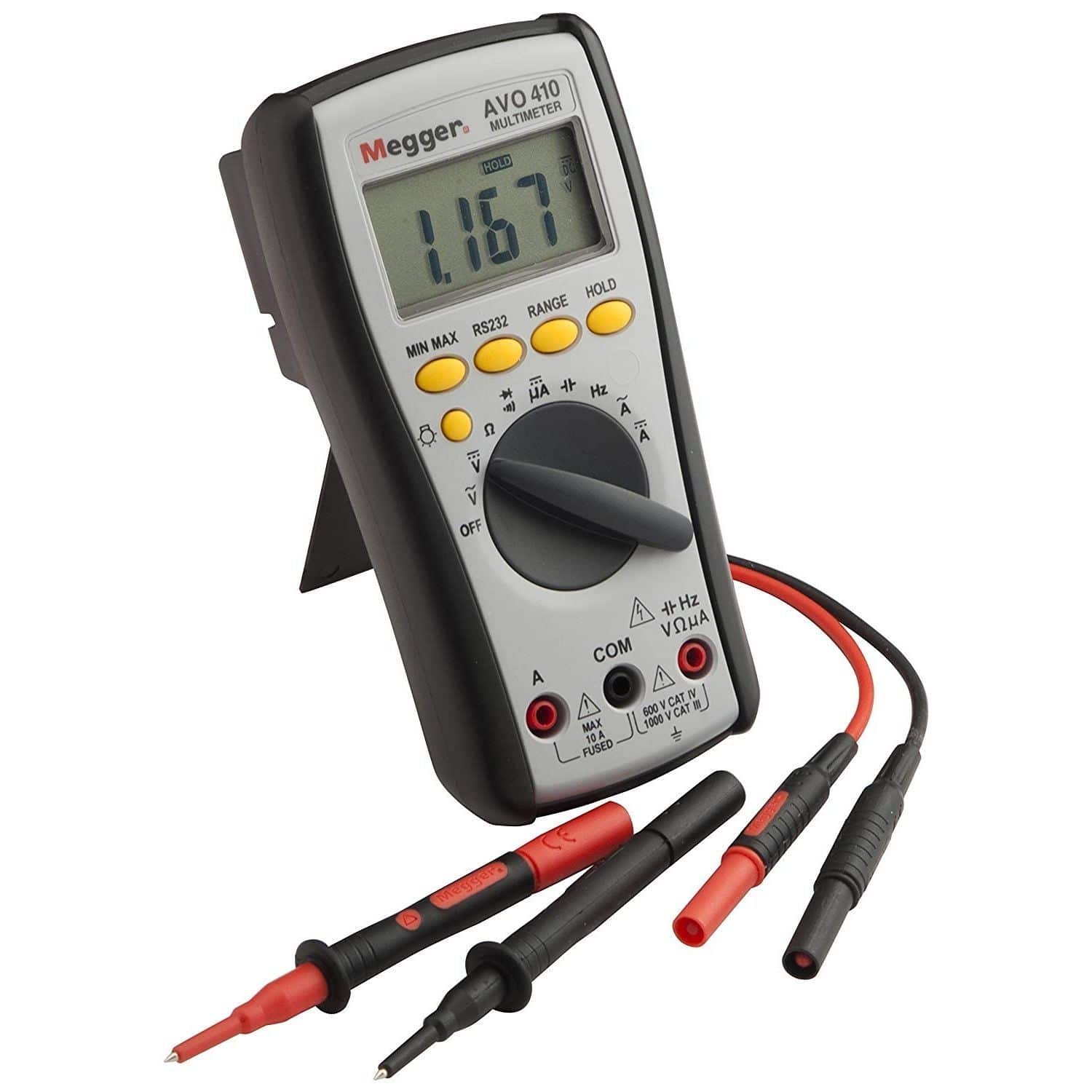 Digital multimeter - AVO410 - MEGGER - portable / 1000 V / 10 A