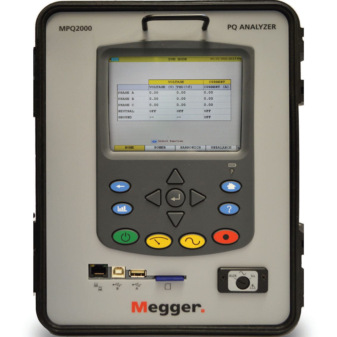 Electric analyzer - MPQ2000 - MEGGER - power quality / portable / rugged