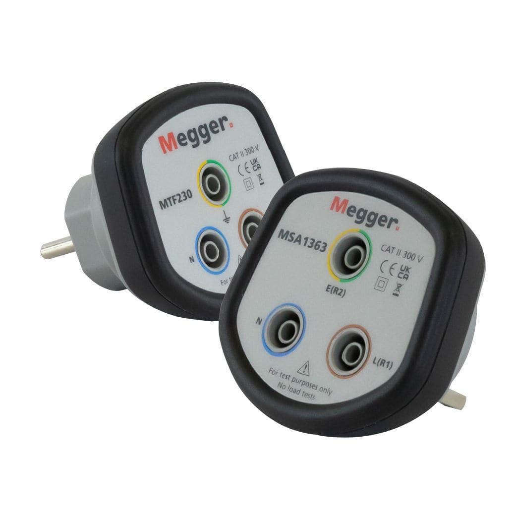 Test power adapter - MSA1363 - MEGGER - male / female / plastic