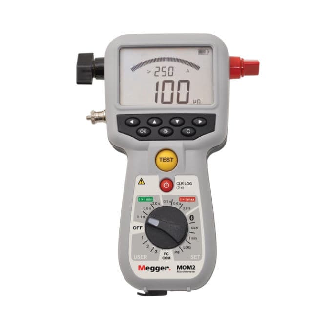 Digital micro-ohmmeter - MOM2 - MEGGER - portable / 4-wire / low-resistance