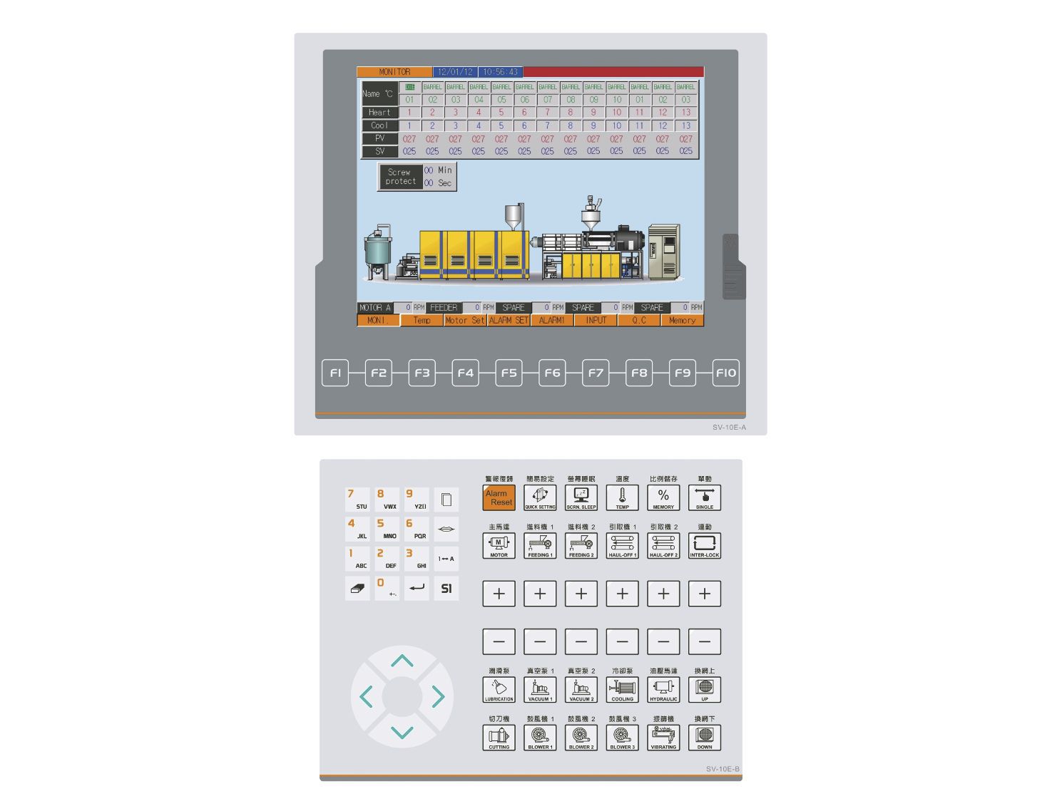HMI with keyboard - ARICO Technology Co., Ltd. - panel-mount