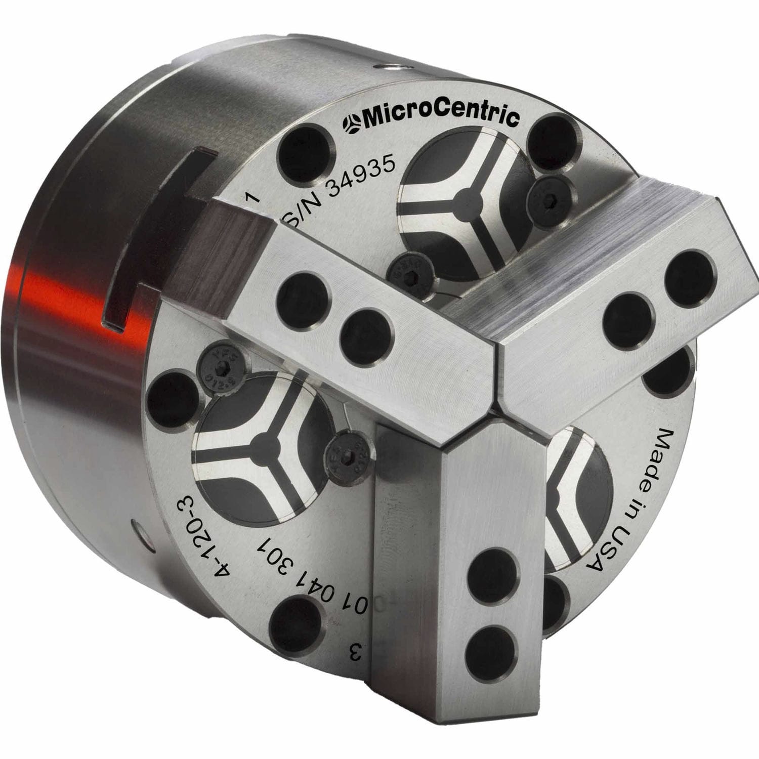 Power chuck - Rotating Air Chucks - Microcentric - 3-jaw / precision ...