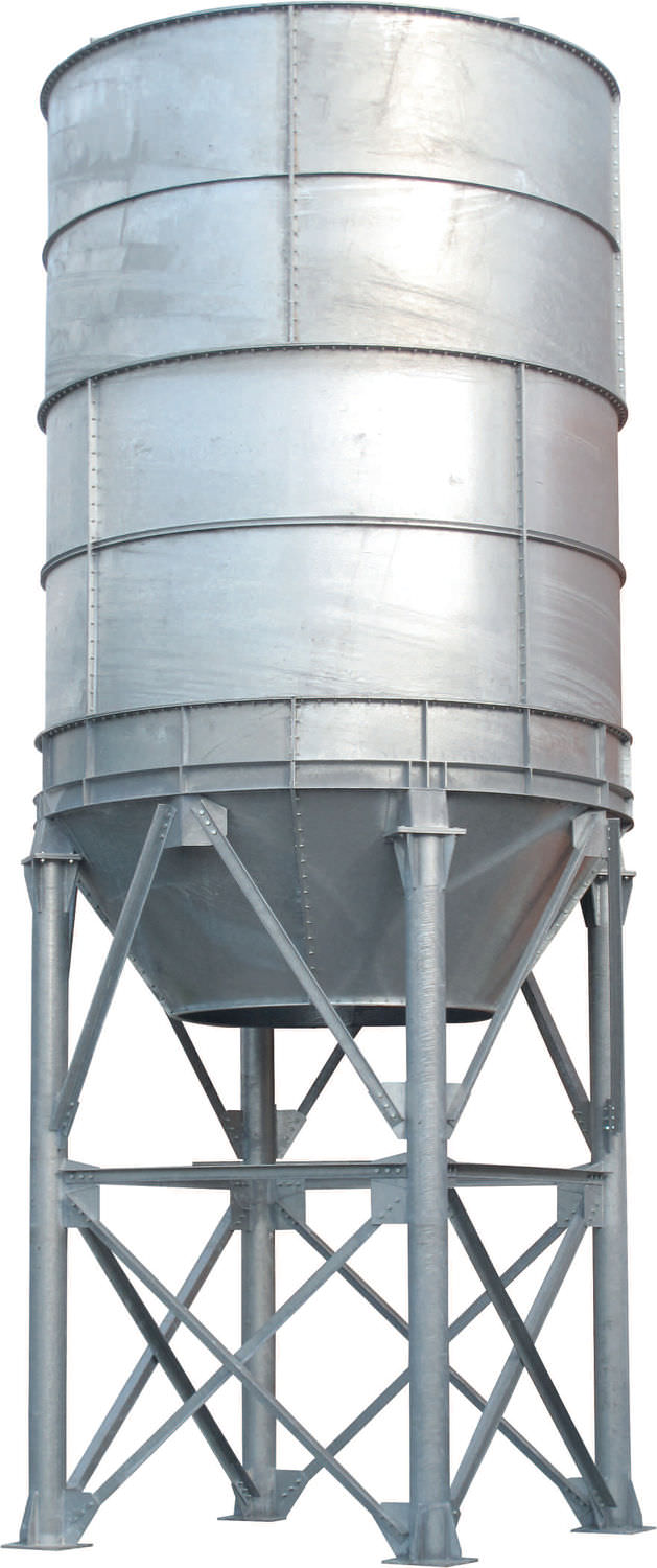 Cone-bottom silo - SBP series - BECCARIA S.r.l. - carbon steel