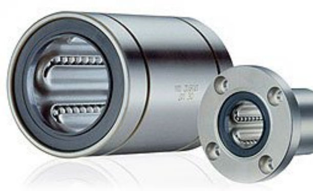 Linear ball bearing - SM - NB - steel / adjustable / flange