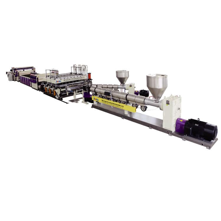 3-layers extrusion line - JWS130(80)-1320 - Jwell Extrusion Machinery ...