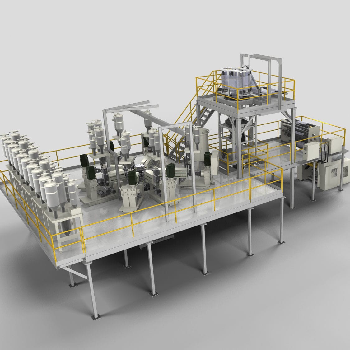 Blown film coextrusion line - Barrier Double-Bubble Lines - Macro ...