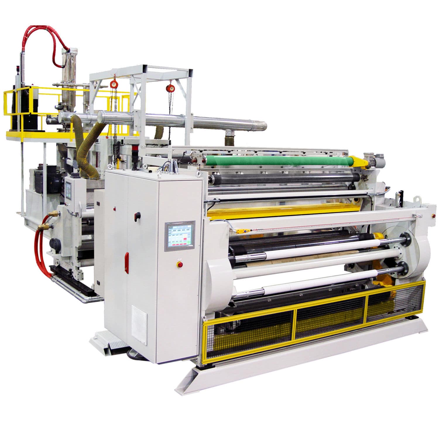 Single layer extrusion line - PVC Cling Film Line - Macro Engineering ...