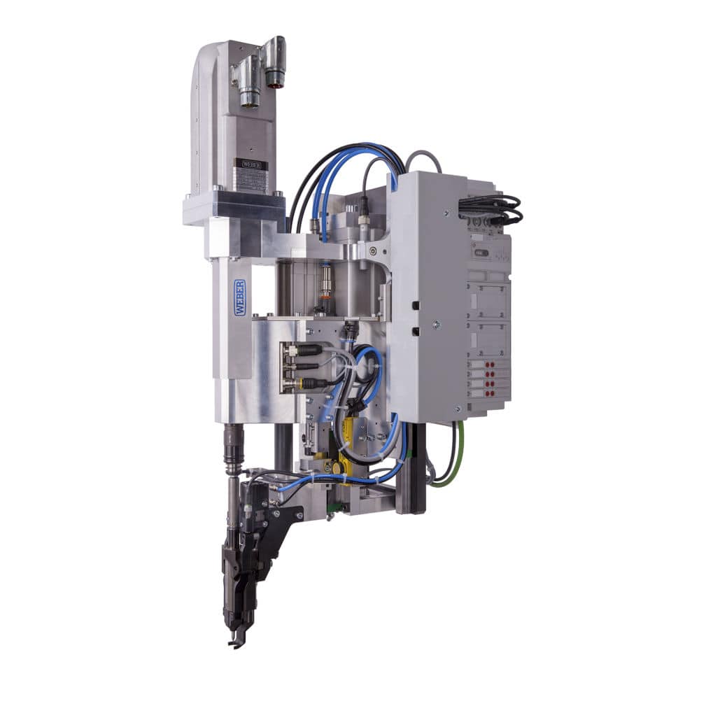Flow-drilled screw screwing unit - RSF - WEBER - robotic / automatic feed
