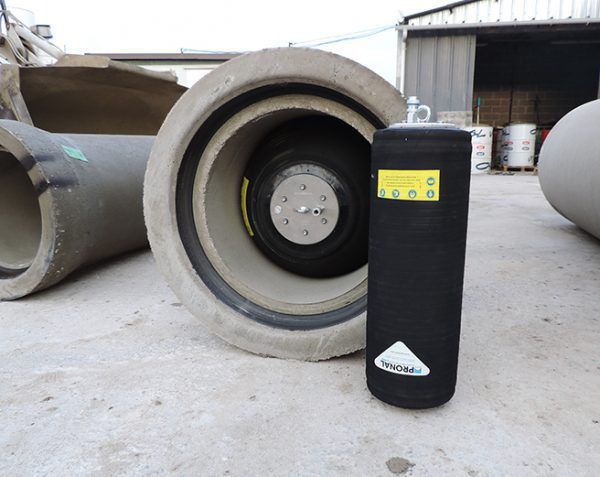Pipe inflatable plug - OPL series - PRONAL - for concrete pipes