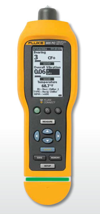Machine monitoring vibration meter - 805 FC - FLUKE - portable / digital