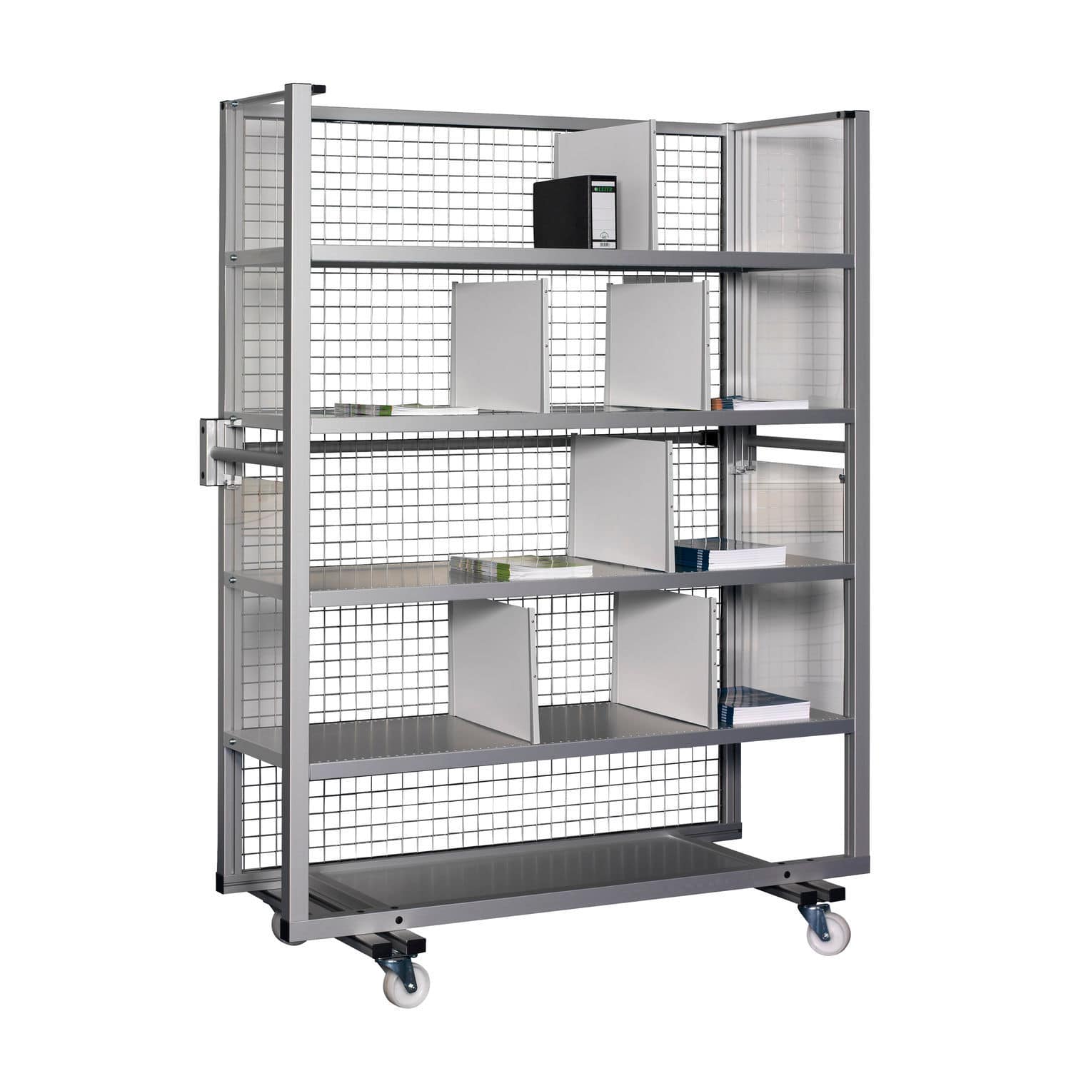 Order-picking cart - NORCAN - shelf / with swivel casters / ergonomic
