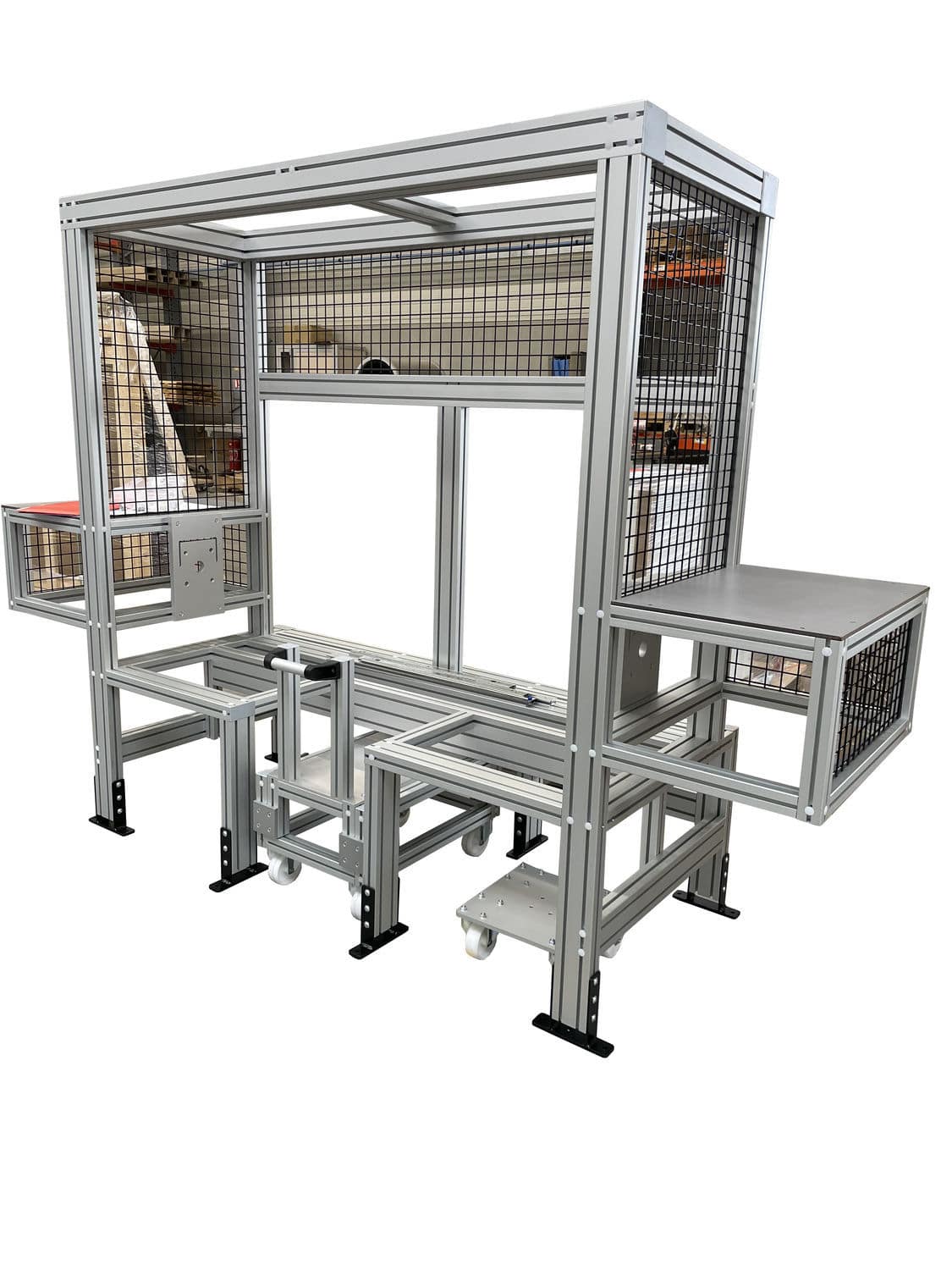 Modular machine frame - NORCAN - column type / with control cabinet ...