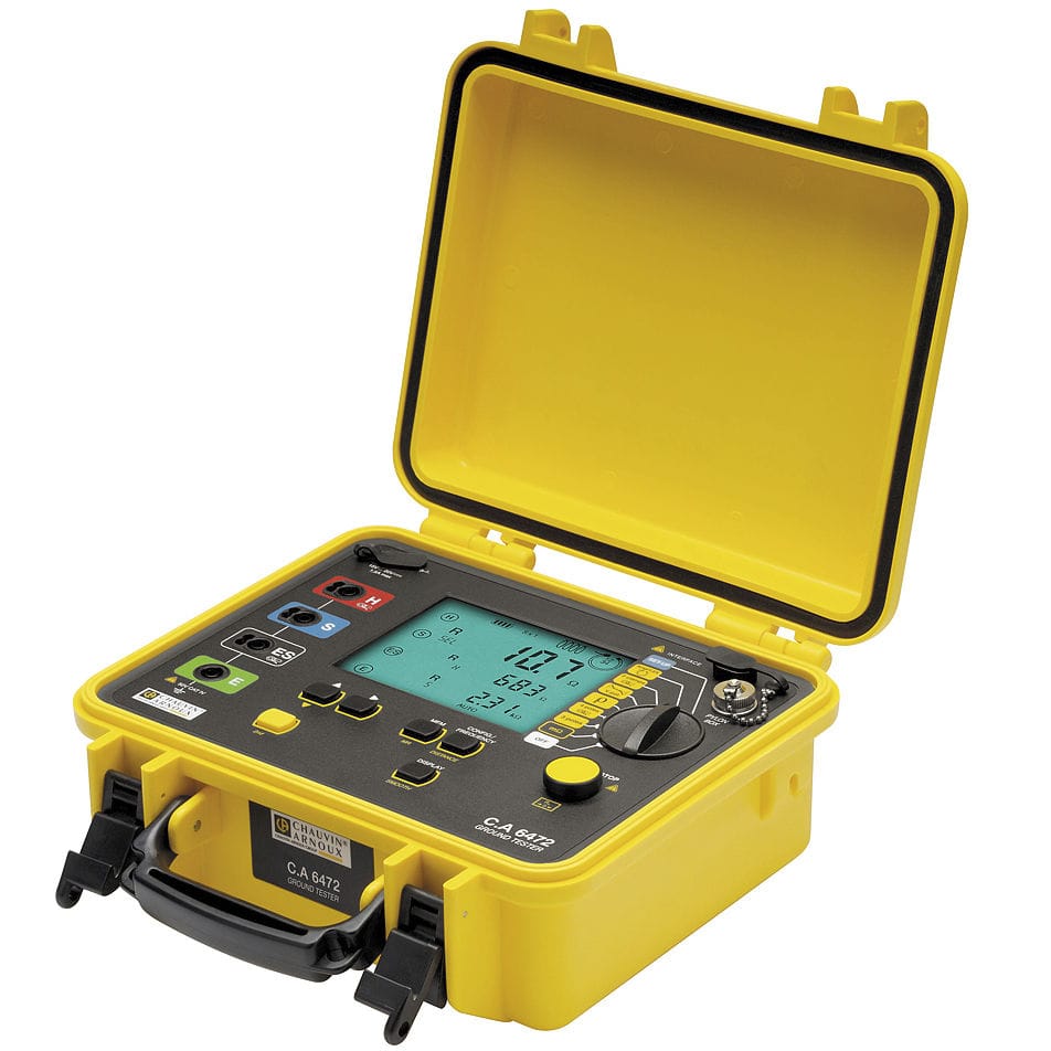 Earth impedance testing device - CA 6472 - CHAUVIN ARNOUX - electrical ...