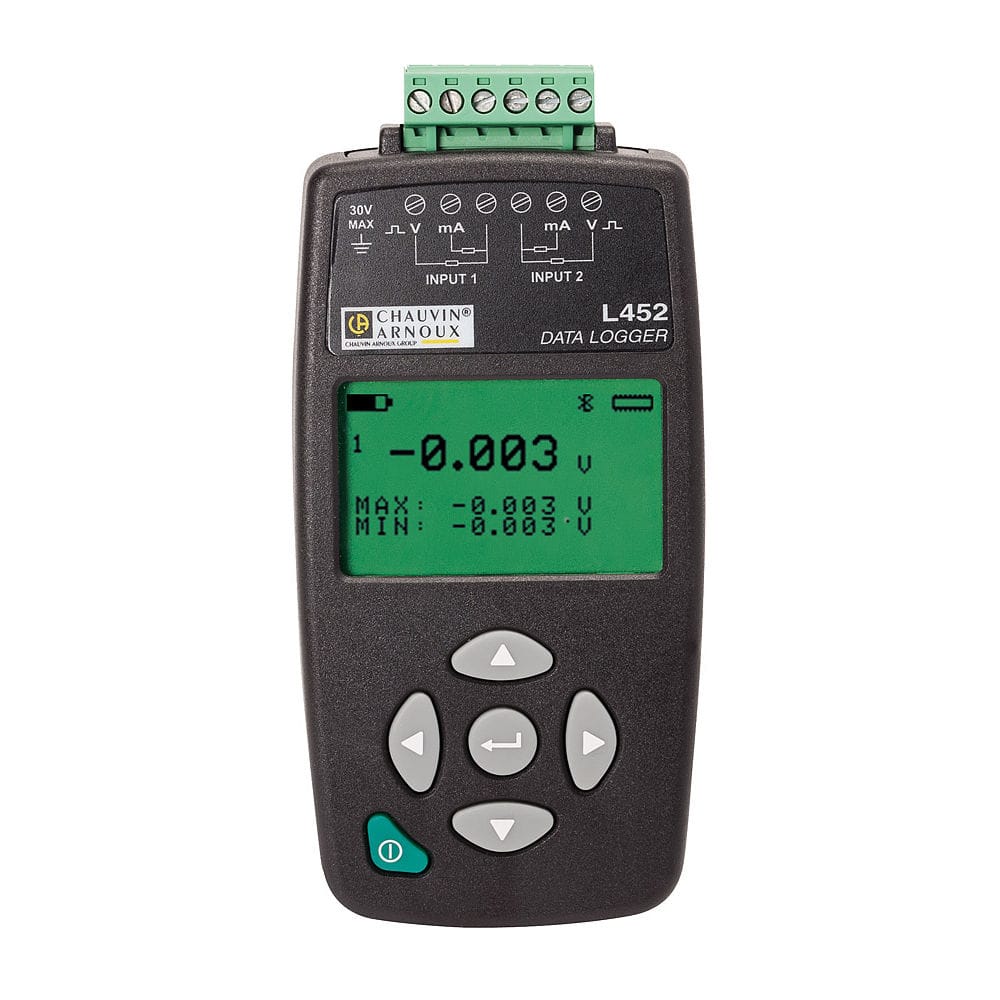 Voltage data-logger - L452 - CHAUVIN ARNOUX - current / USB / Bluetooth