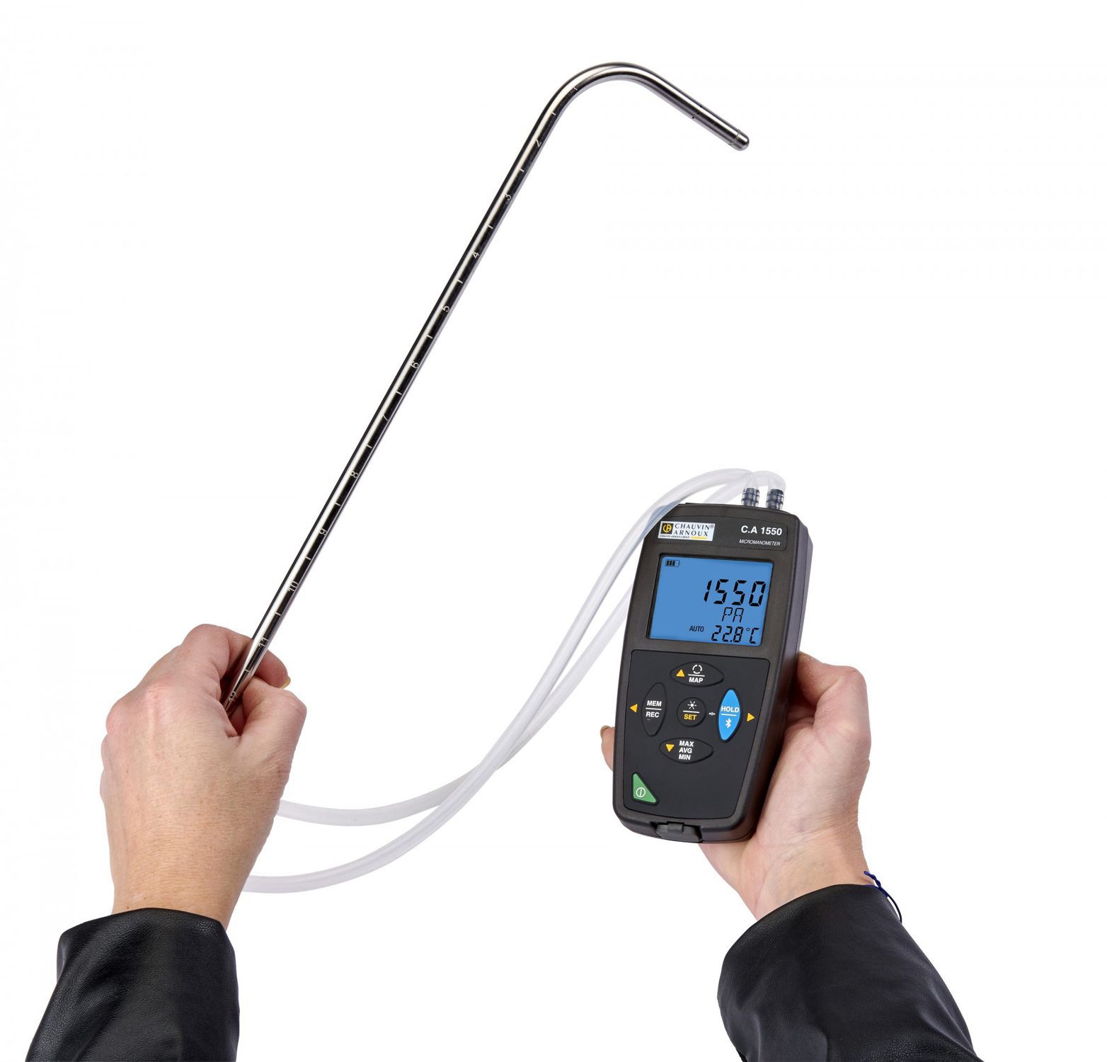 Differential micro-manometer - CA 1550 - CHAUVIN ARNOUX - digital ...