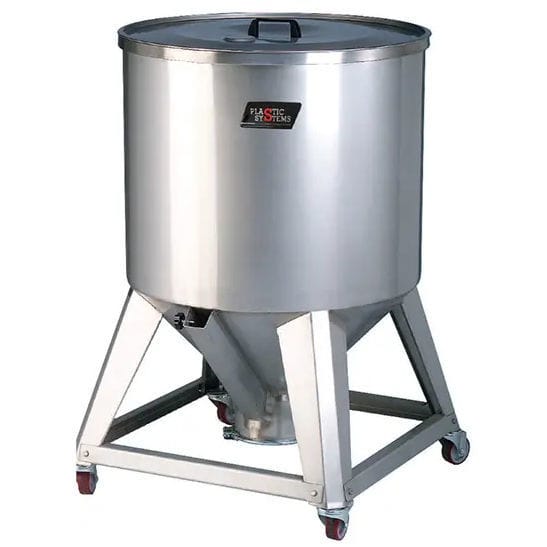 Granulate silo - C series - Plastic Systems S.p.A. - feeder / stainless ...