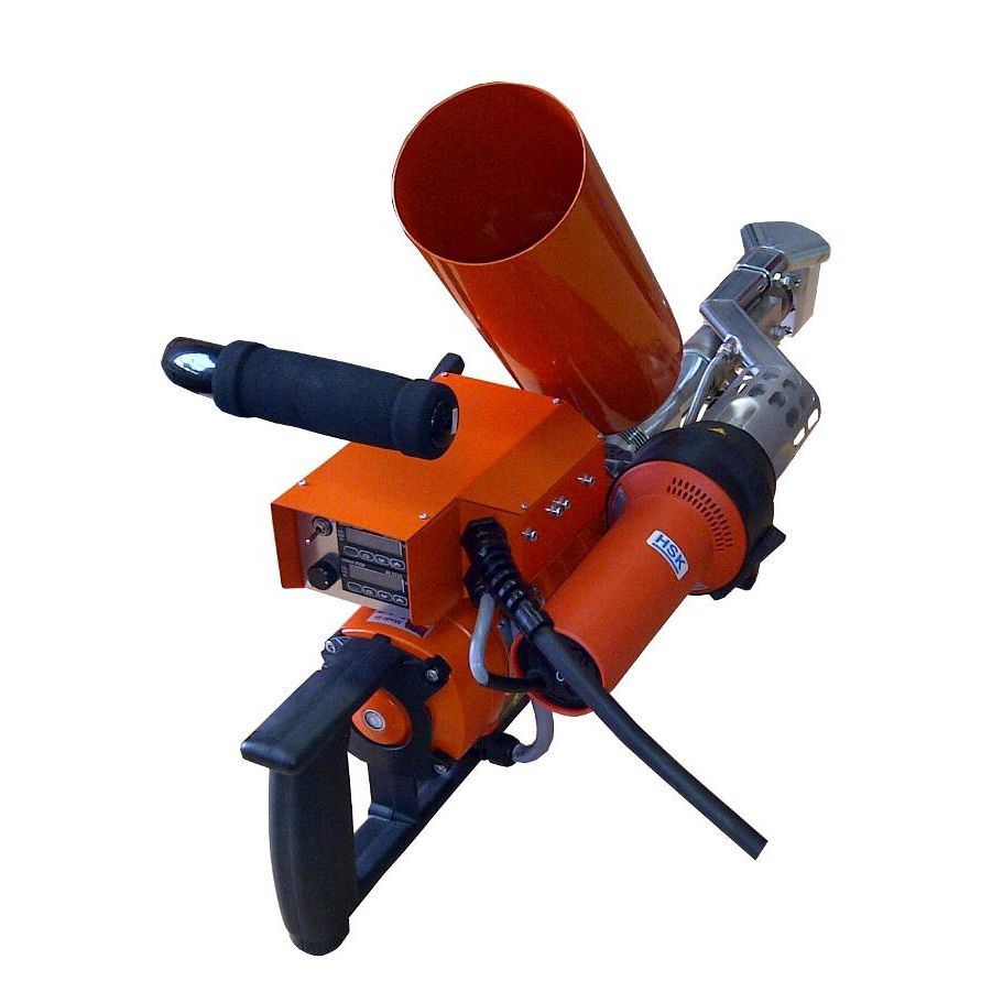 Hand extruder with integrated air supply - 60 DE granulate - HSK ...