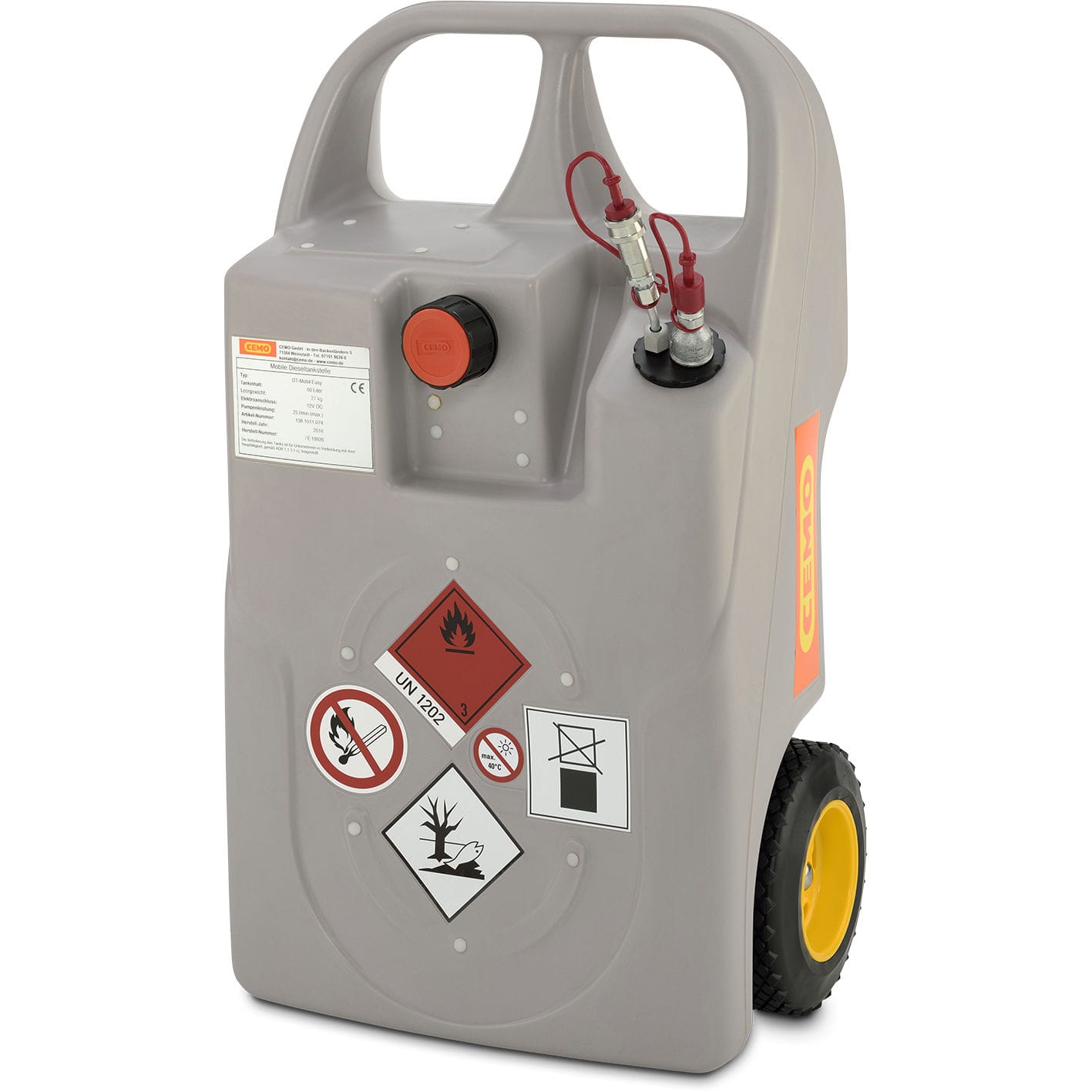 Diesel dispensing station - 10526 - CEMO - mobile / polyethylene (PE ...