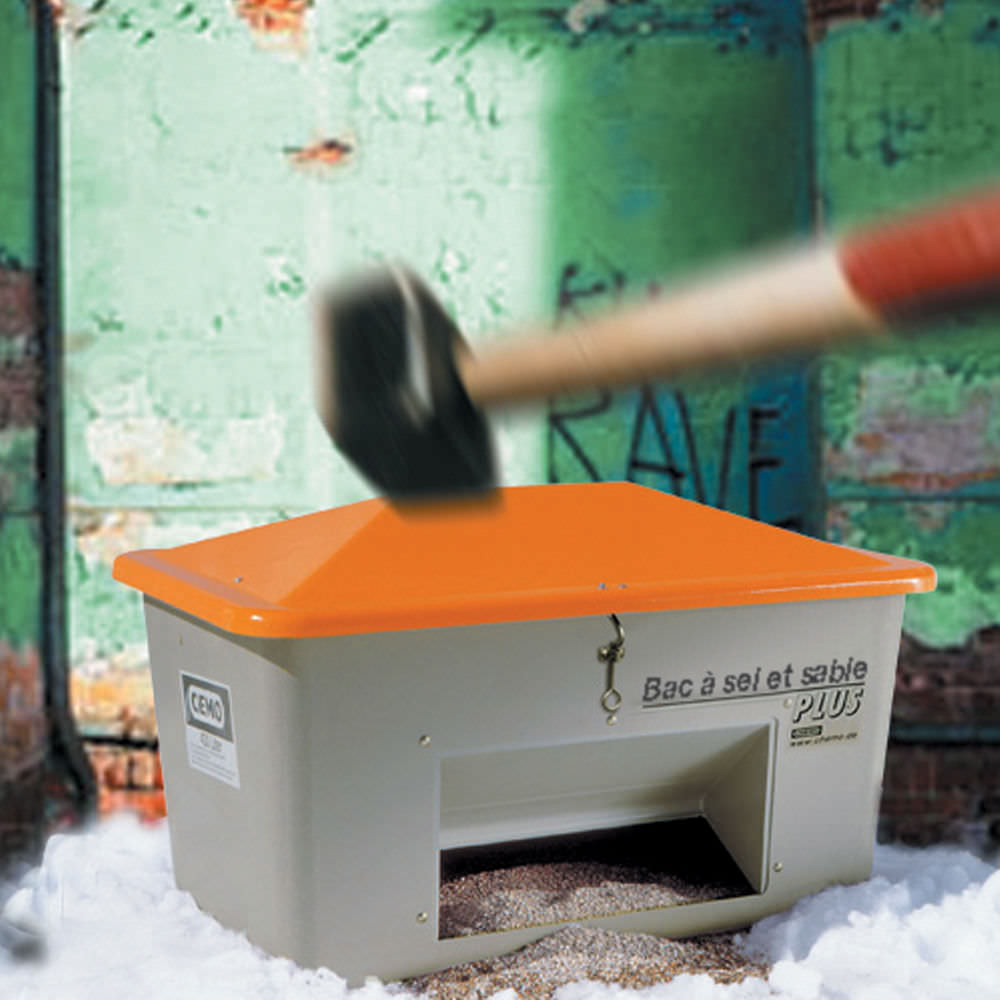 Grit container - 809 series - CEMO - for sand / polyester / tamper-proof