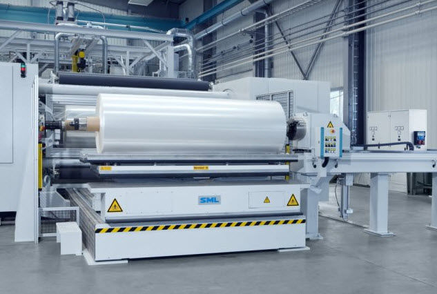 Flat-film extrusion line - CPP - SML Maschinengesellschaft - for PP ...