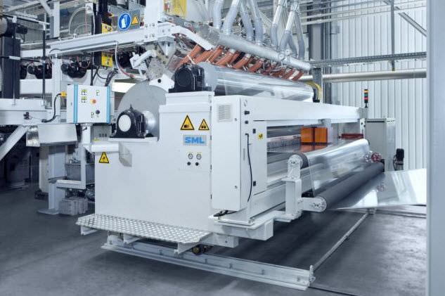 Flat-film extrusion line - CPP - SML Maschinengesellschaft - for PP ...