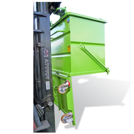 Wheeled skip container - FAP series - GOUBARD - bottom-opening