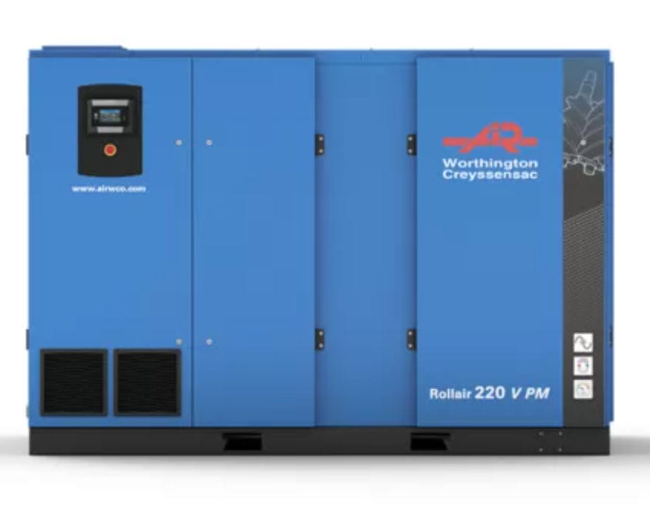 Screw compressor - Rollair 151-220 V PM - Worthington Creyssenssac ...
