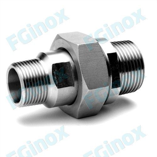 Hydraulic fitting - MMR85G - FG INOX - screw-in / stainless steel / union