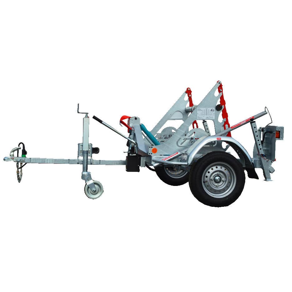 Cable drum trailer - RD 75 TF - CABLE EQUIPEMENTS - for cable transport ...