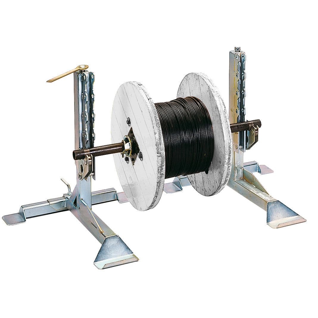 Cable drum unwinder - AXO 1600 - CABLE EQUIPEMENTS - manual / with shaft