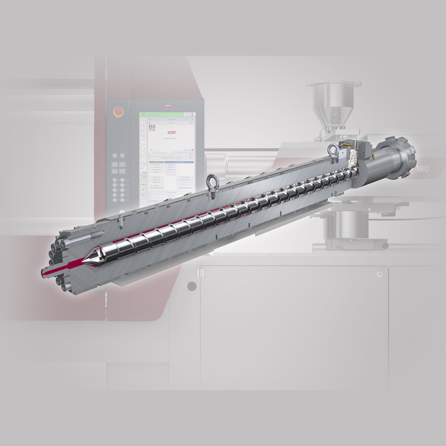 Injection molding screw - Wittmann France