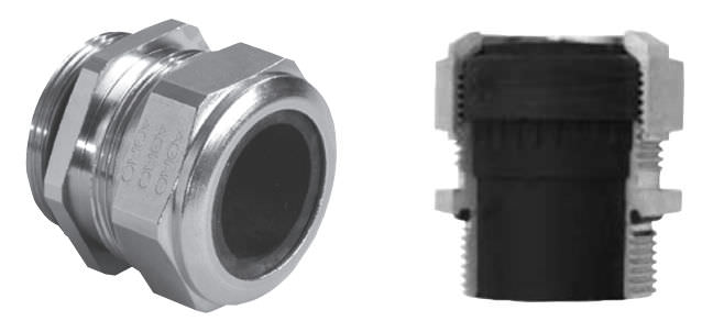 Nickel-plated brass cable gland - MS series - SES-STERLING - IP68 ...