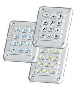 12-key keypad - S series - EOZ - wall-mounted / metal / vandal-proof