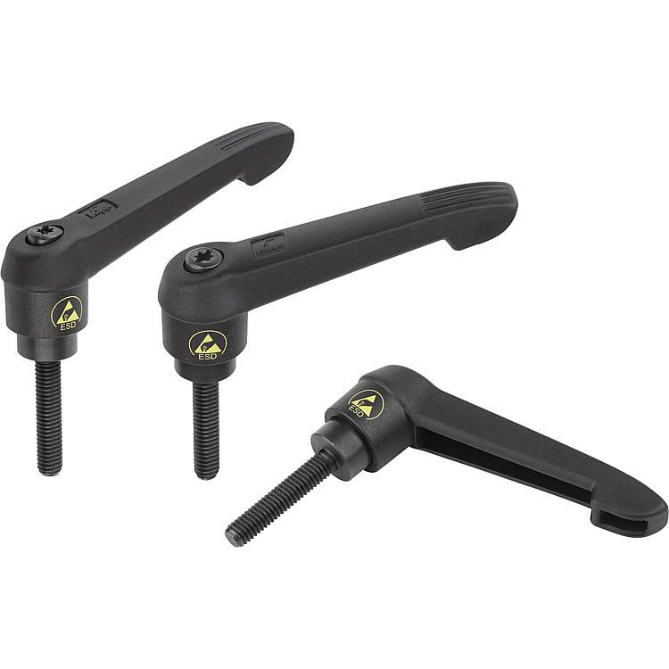 Steel clamping lever - 06610 - norelem - Éléments standard mécaniques ...