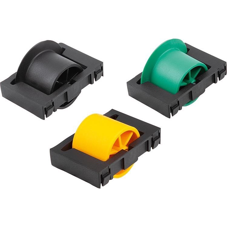 Rail-mounted roller - 10448 - norelem - Éléments standard mécaniques ...