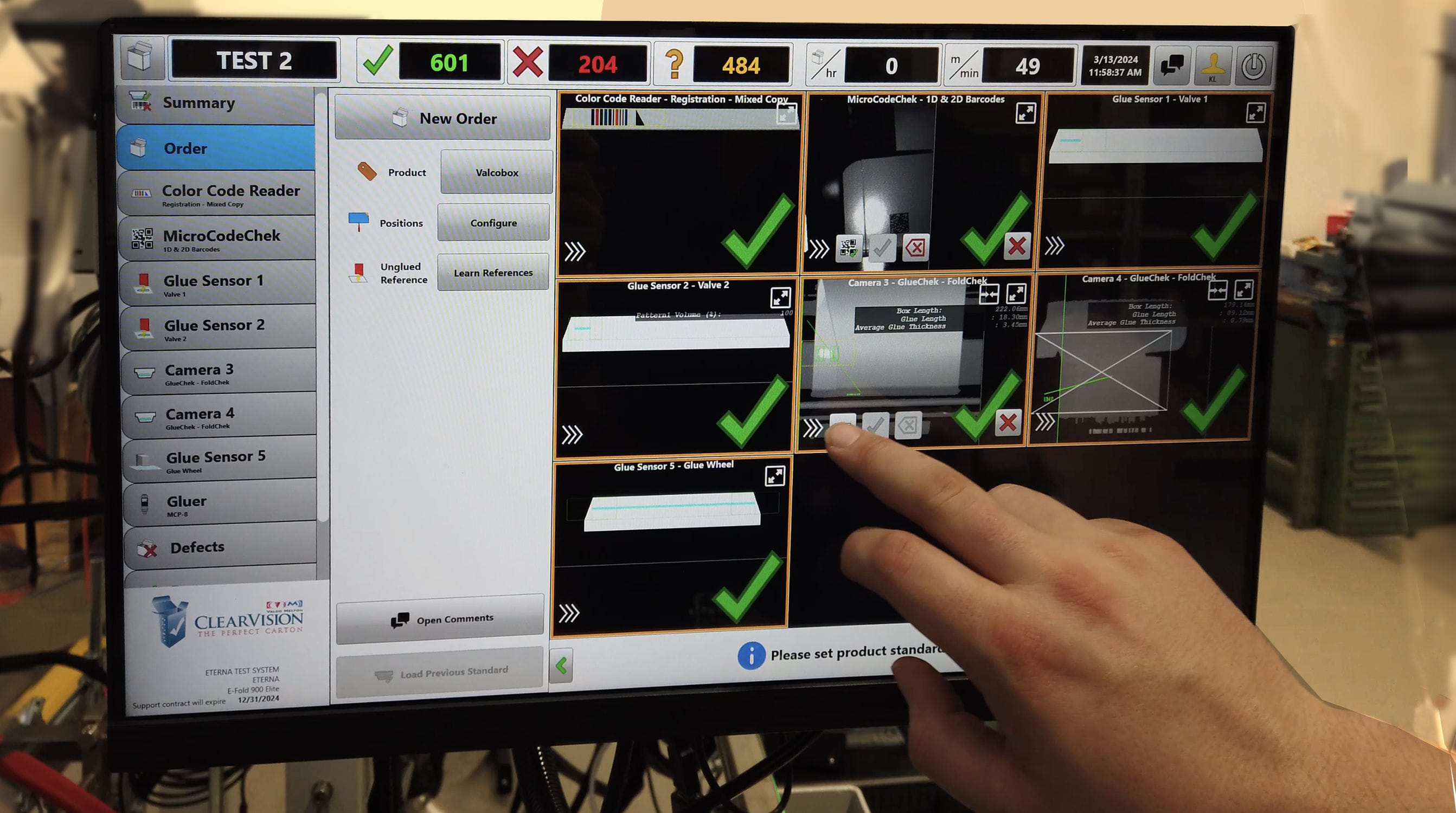 Visual quality control system - CLEARVISION - Valco Melton