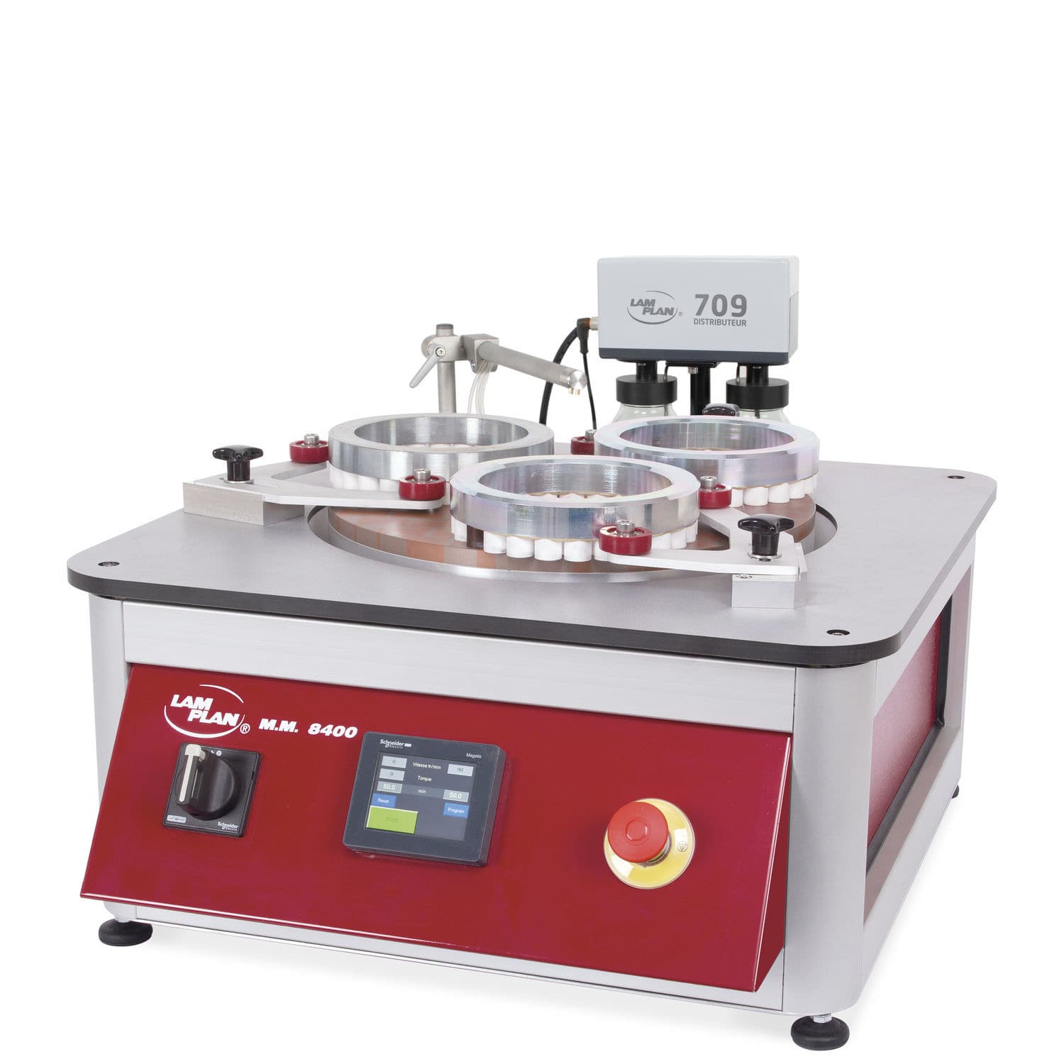 Polishing lapping machine - M.M. 8400 - LAM PLAN - compact / flat