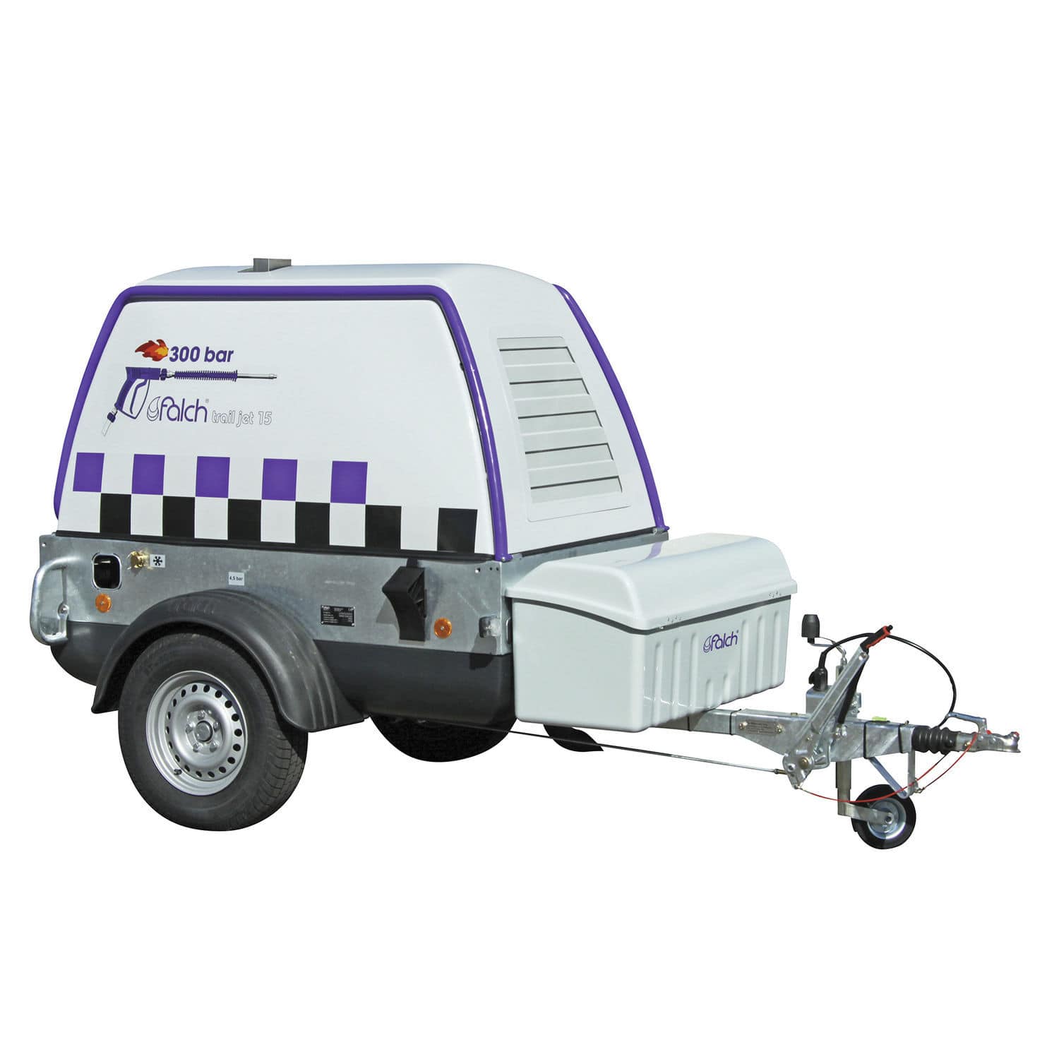 Hot water high-pressure cleaner - trail jet 15 300-24-70-d - falch gmbh ...