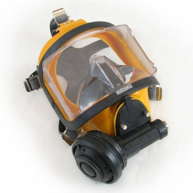 Full-face respirator - Divator - Interspiro - with valve / pressure ...