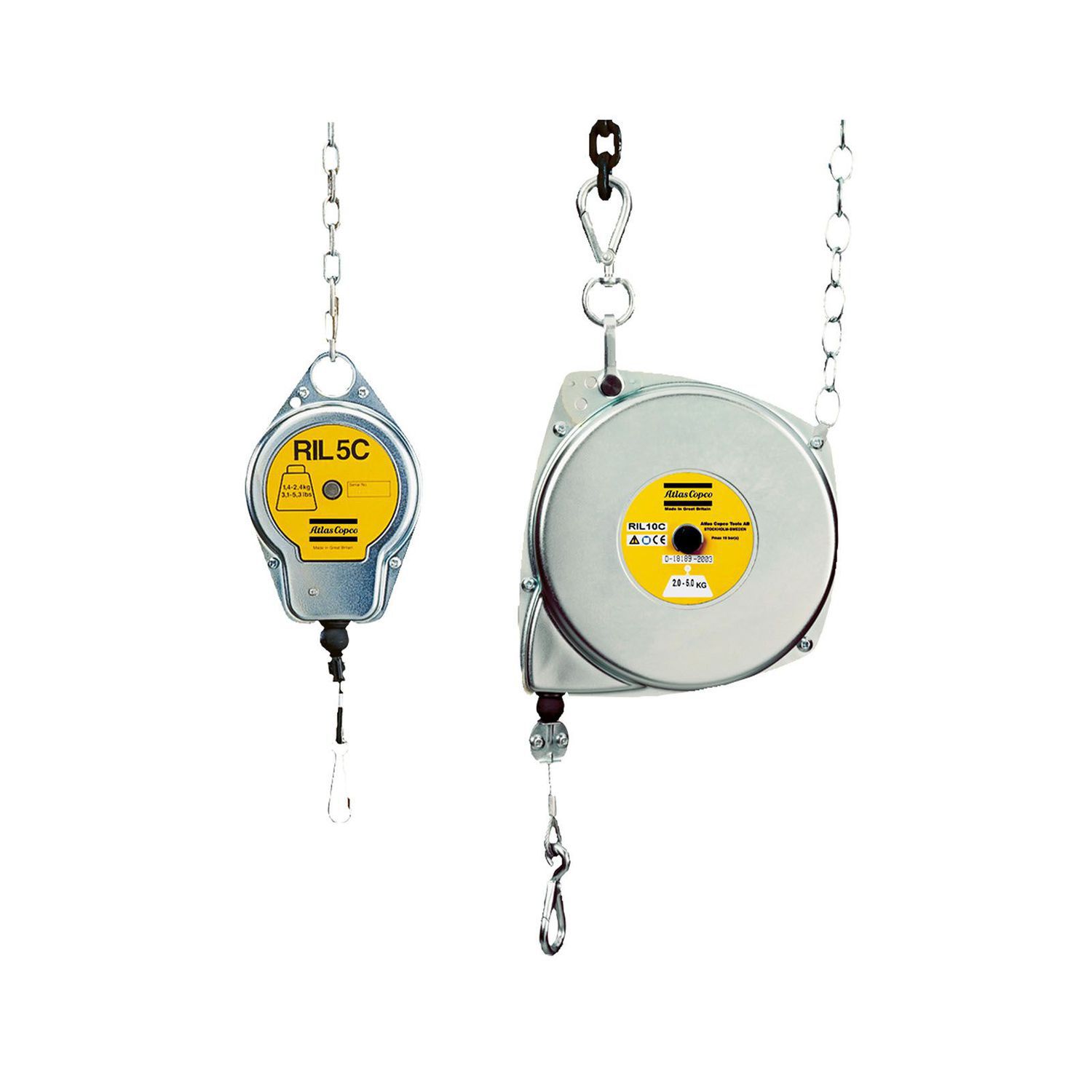 Tool balancer with steel cable - RIL series - Atlas Copco Tools