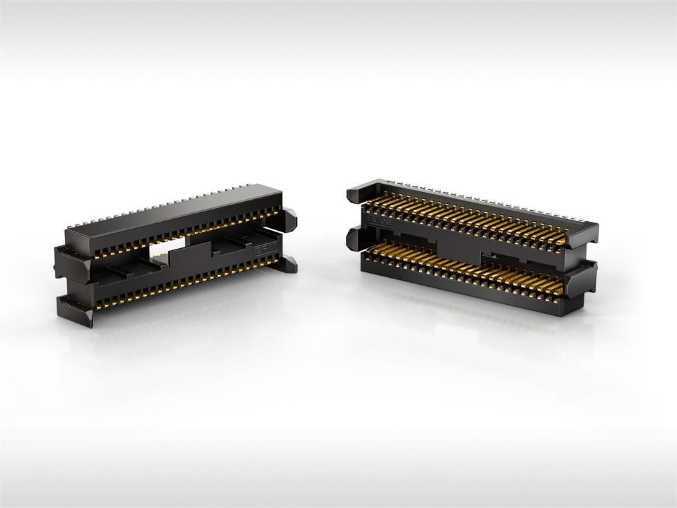 Data connector - MicroStac® - ERNI Electronics - board-to-board ...