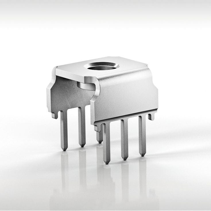 PCB board mounting plate - Power taps - ERNI Electronics