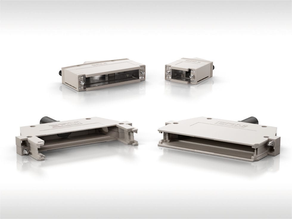 D-Sub connector housing - ERNI Electronics - plastic
