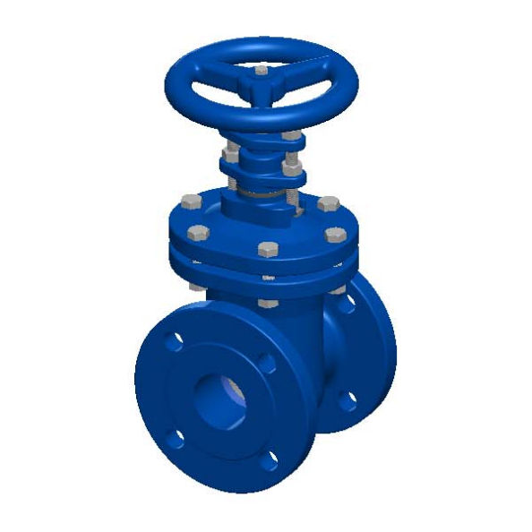 Gate valve - V3xxx, V4xxx - TECOFI - with handwheel / for water / flange