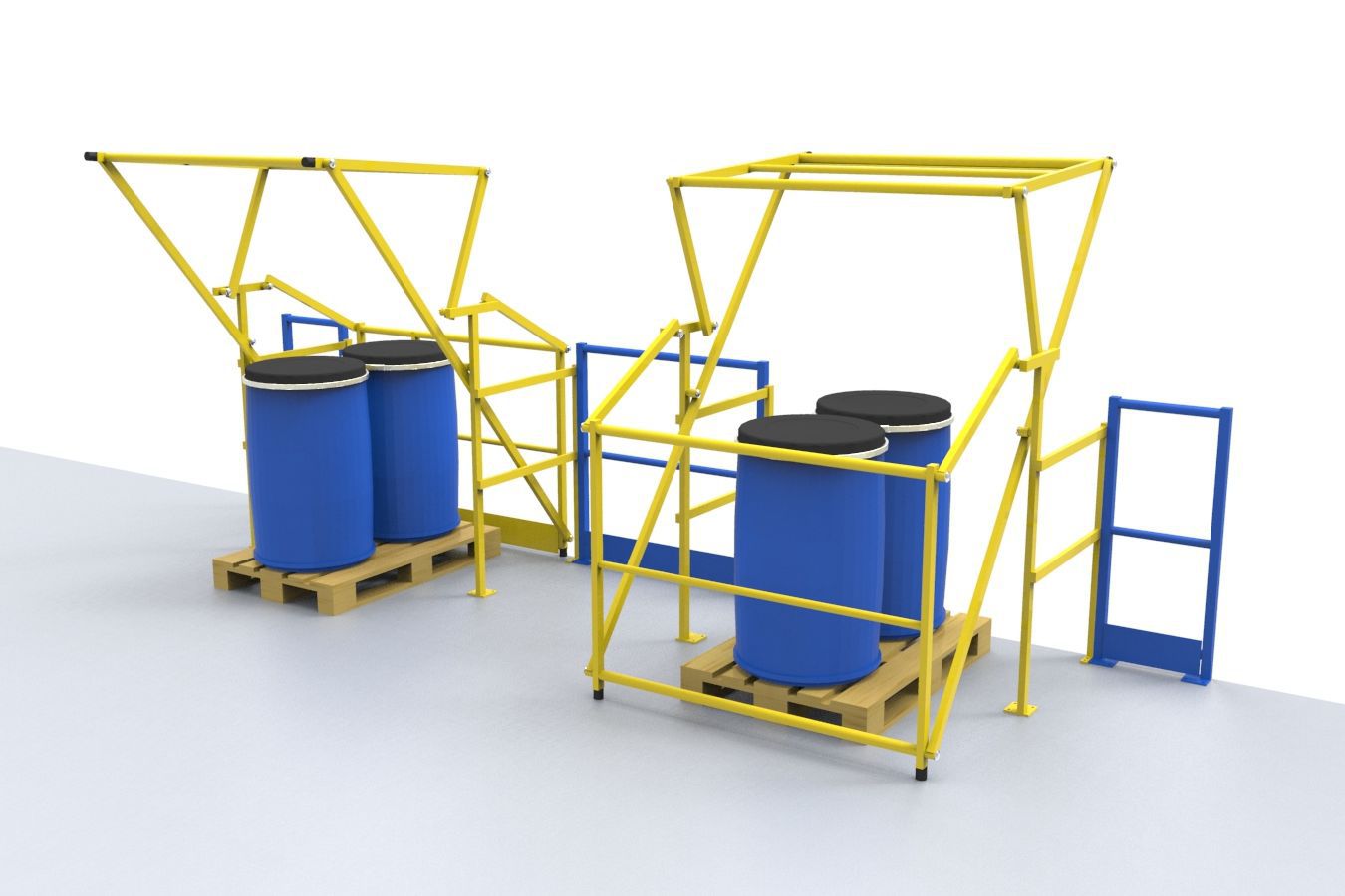 Security safety pivot gate - Type B - TRIAX - swing