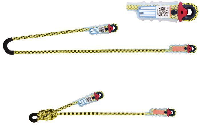 Rope fall arrest lanyard - DYNAPRO series - Beal Pro - adjustable