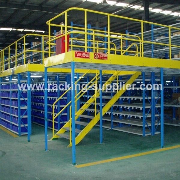 Industrial mezzanine with racking system - ISO9001,ISO14001,CE ...