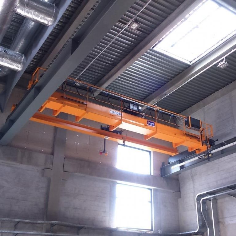 Double-girder overhead travelling crane - ADC - heavy-duty / with hoist ...
