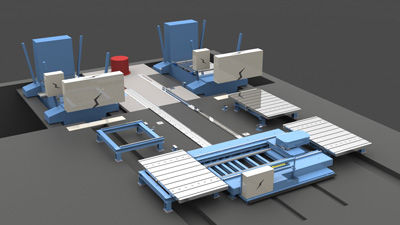 Transfer cart - SERAPID - steel / 1 level / platform