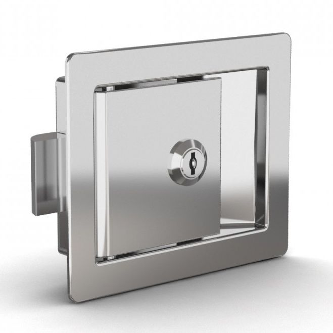 Keyed latch - 16-1-4105 - PINET INDUSTRIE - zinc-plated steel